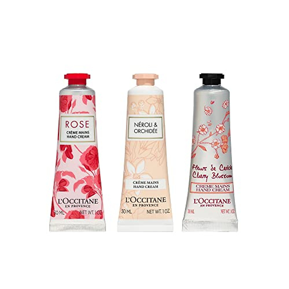 L'Occitane Floral Hand Cream 3-Piece Gift Set | Floral-Scented Hand Creams | With Organic Shea Butter |3 Oz