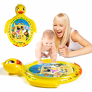 Infant Toys,Duck Tummy Baby Toys, Inflatable Play Mat Water Mat Baby Toys, Fun Early Development Activity Play Center for Newborn (36 x 28 in)