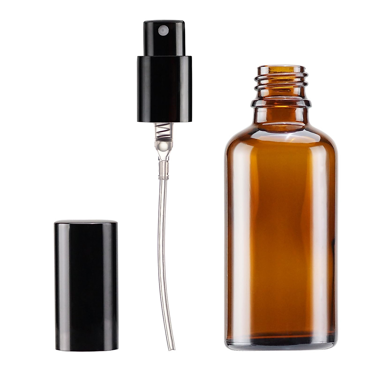 Yizhao Blue Glass Spray Bottles 2oz, with Small Fine Mist Spray, Metal Cap, Refillable for Essential Oil,Travel,Cleaning,Perfume,Aromatherapy,Makeup – 12 Pcs