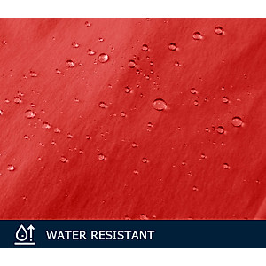 TACVASEN Mens Capris Shorts Men's Below Knee Shorts Red Cargo Shorts Tactical Workout Shorts Casual Hiking Shorts Zipper Pocket Shorts Men