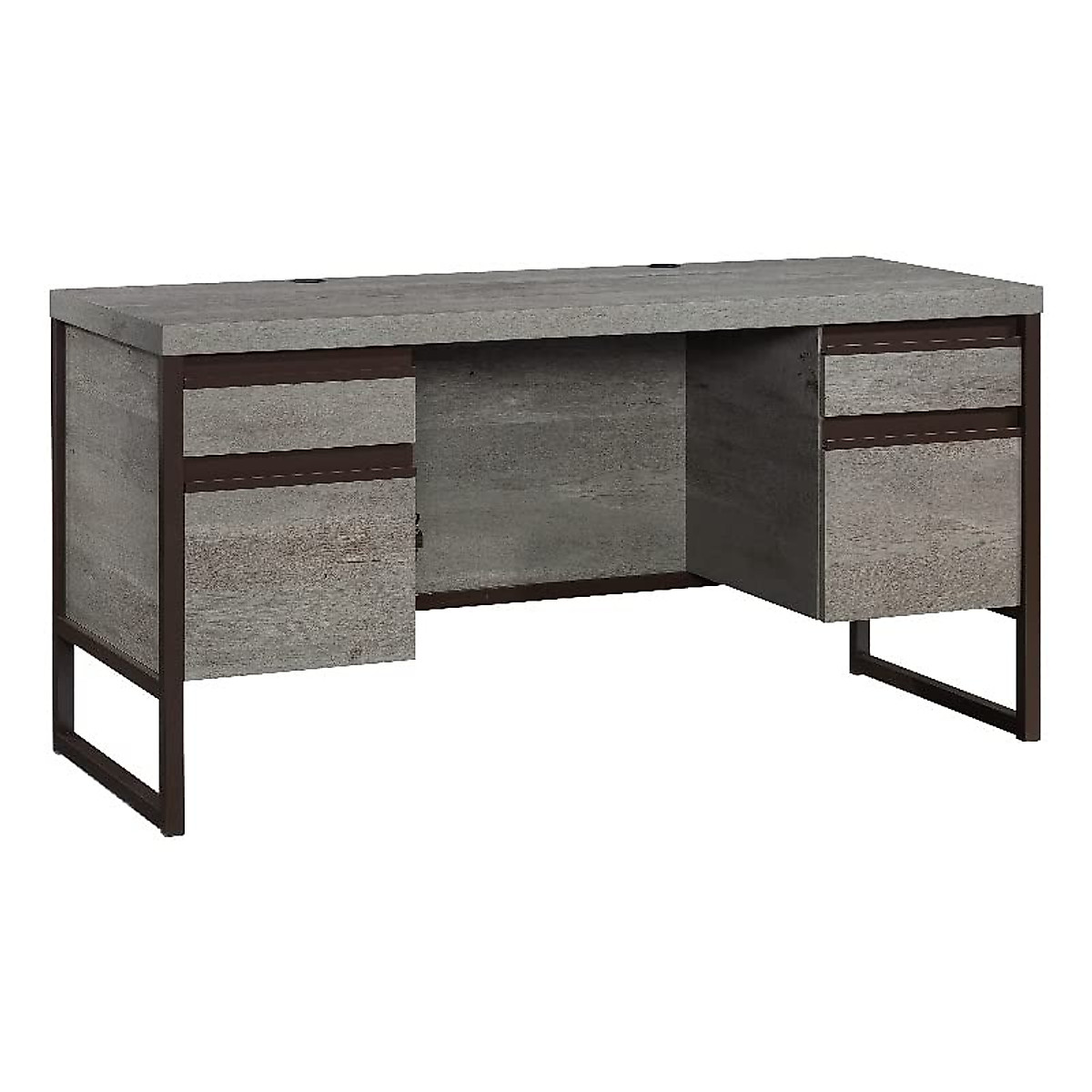 Sauder Manhattan Gate Engineered Wood Computer Desk in Mystic Oak