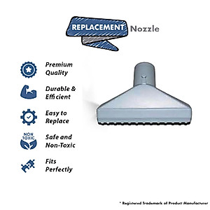 Replacement Part For Hoover Vacuum Cleaner White Upholstery Nozzle with Litter Picker # compare to part 43414057