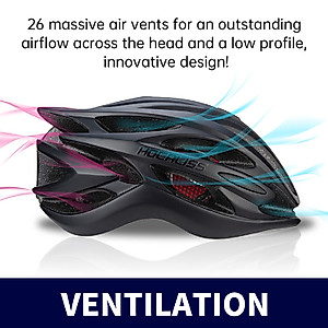 HOCALISS Adult Bike Helmet, Road Bicycle Helmet with LED Rear Light for Adult Men Women Skateboard Skating Roller Skates Cycling Sport