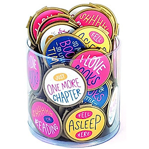 Keep Calm & Read ON Bulk Bookmarks for Teens - 75 Bookmarks for Kids Girl’s Boys- School Student Incentives – Library incentives – Reading Incentives - Party Favor Prizes - Classroom Reading Awards!