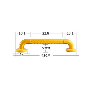 CRODY Bath Wall Attachment Handrails Grab Bar Rails Shower Aid and Safety Support Armrest Grab Bar,Safety Copper Handrail,Wall Mounted Straight Towel Rack/68Cm