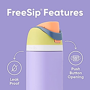Owala FreeSip Insulated Stainless Steel Water Bottle with Straw for Sports and Travel, BPA-Free, 24-oz, Blue/Teal (Denim)