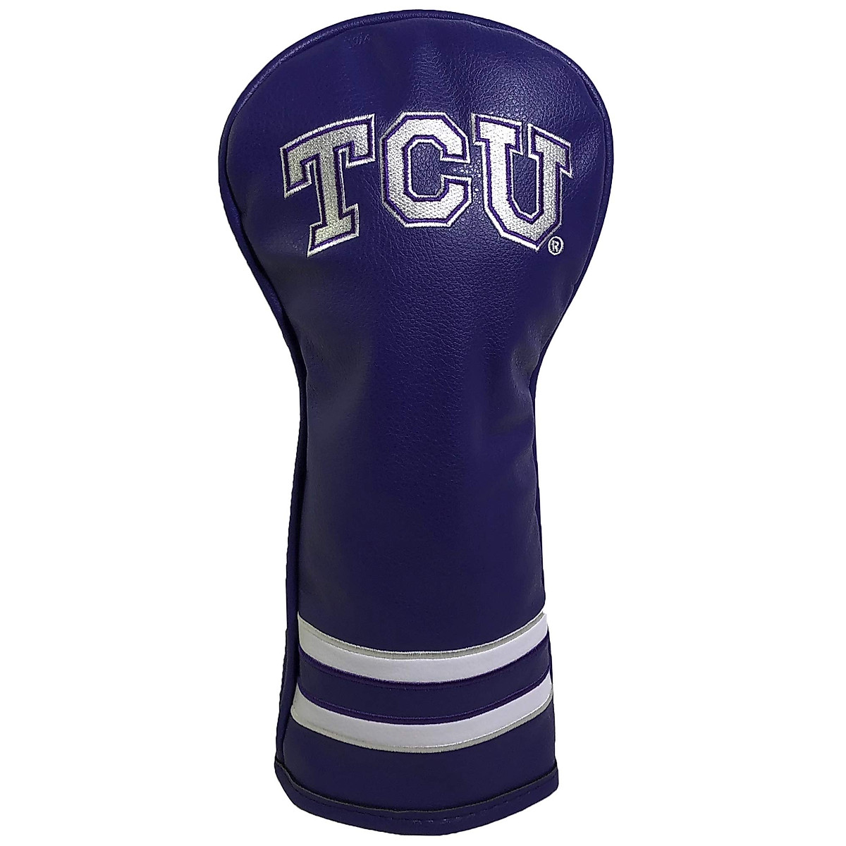 Team Golf NCAA TCU Horned Frogs Vintage Driver Head Cover Vintage Driver Golf Club Headcover, Form Fitting Design, Retro Design & Superb Embroidery