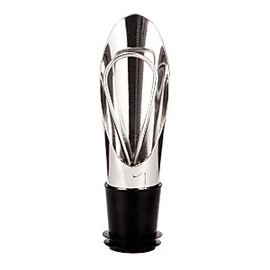 Ozeri Nouveaux II Electric Wine Opener in Black, with Foil Cutter, Wine Pourer and Stopper