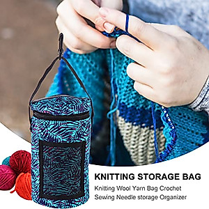 Ciieeo Woven Handbag Yarn Storage Bag outdoor storage container outdoor storage container Empty Yarn Storage Bags Knitting Bag Yarn Lip Gloss Containers