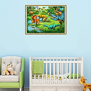 Puzzles for Kids Ages 4-8 Year Old 100 Piece Dinosaur Jigsaw Puzzle for Toddler Learning Preschool Educational Puzzles for Boys and Girls Toys Gift