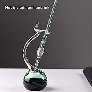 Towashine Glass Dip Pen Washing Holder for Glass Signature Dip Pen Washing Office Student Gift