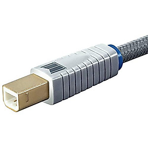 Monolith USB Digital Audio Cable - USB A to USB B - 2 Meter, 22AWG, Oxygen-Free Copper, Gold-Plated Connectors