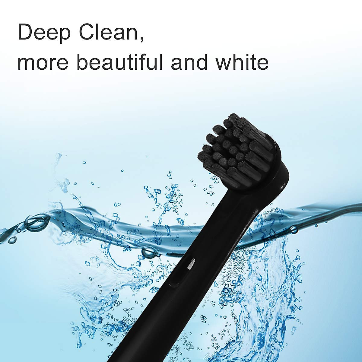 VINFANY 16PCS Black Toothbrush Head for Oral B,Replacement Toothbrush Heads Compatible for Braun Electric Rechargeable Toothbrush, for Vitality 3D All 16Pack