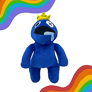 BEGA TOYS Rainbow Friends Plush - Purple Rainbow Friends Plush - Colorful Purple, Yellow, Pink, Blue, Orange Red - Adorable Rainbow Friend Toys for Kids (Blue)