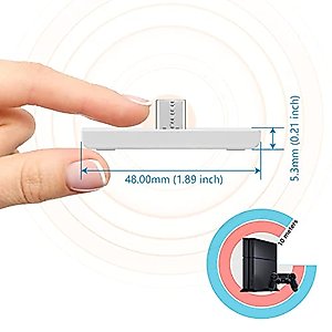 PEPPER JOBS Dual Bluetooth 5.0 USB-C Adapter, Compatible with PC/Laptop/TV/Switch/PS4/PS5, Wireless Audio Transmitter with aptX Low Latency, Dual Bluetooth Devices Connecting, 3.5 mm Mic Chat(White)