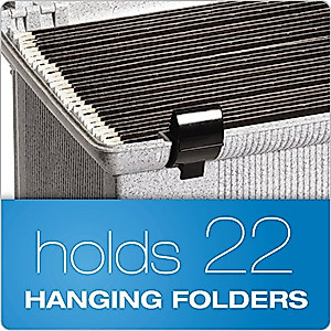 Pendaflex Portable File Box, 11"H x 14" W x 11 1/8" D, Granite (41747)