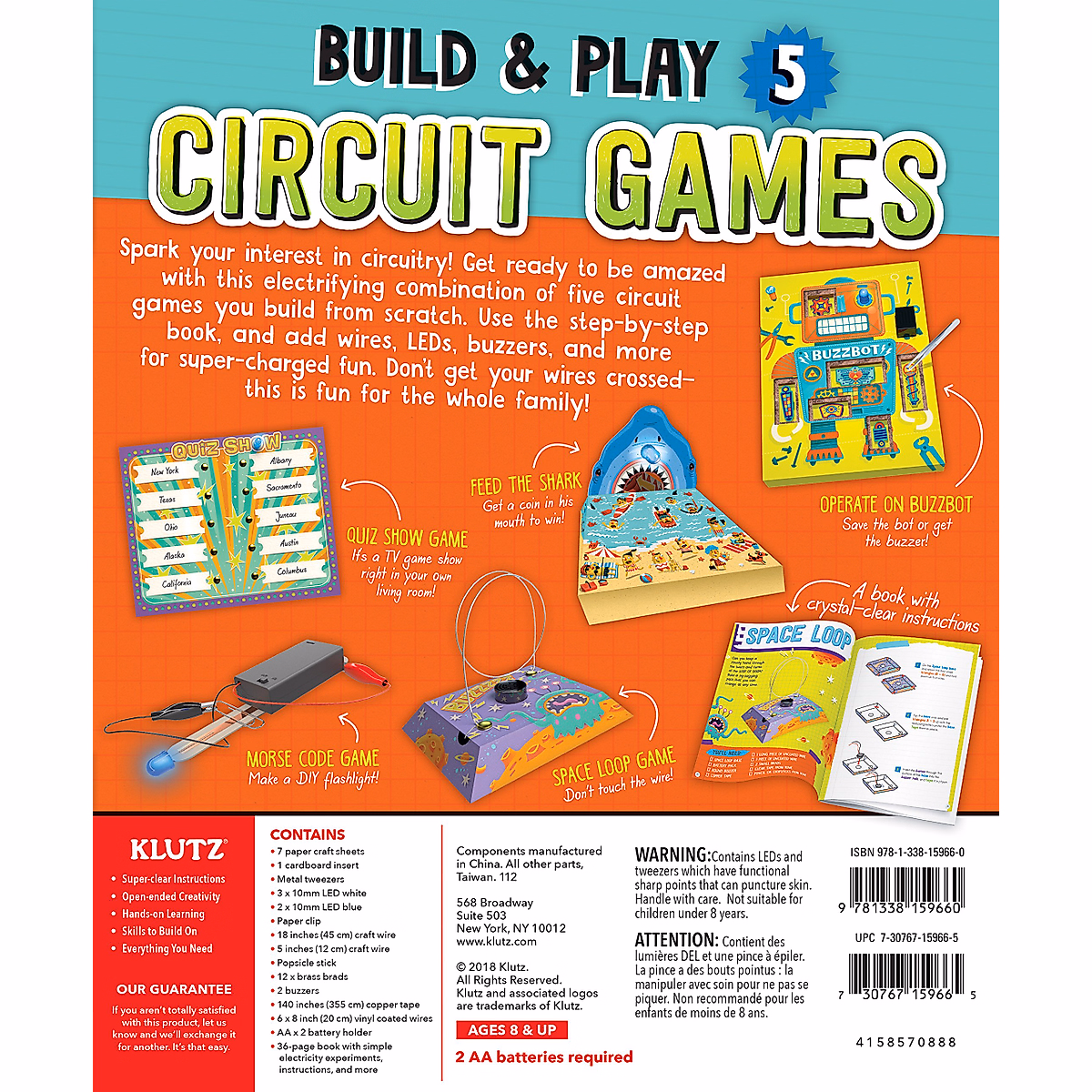 Circuit Games: Maker Lab (Klutz STEM Kit)