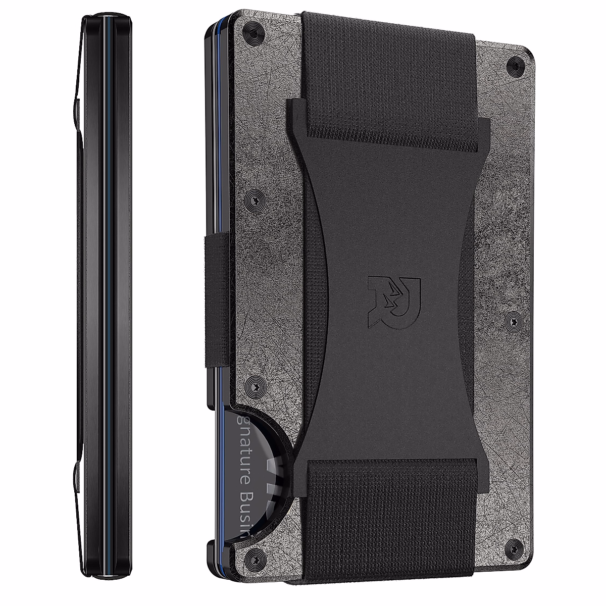 Ridge Wallets for Men - Slim Minimalist Wallet For Men, Front Pocket Wallets for Men, RFID Wallet For Men - Card Holder Wallet (Stonewashed Titanium)