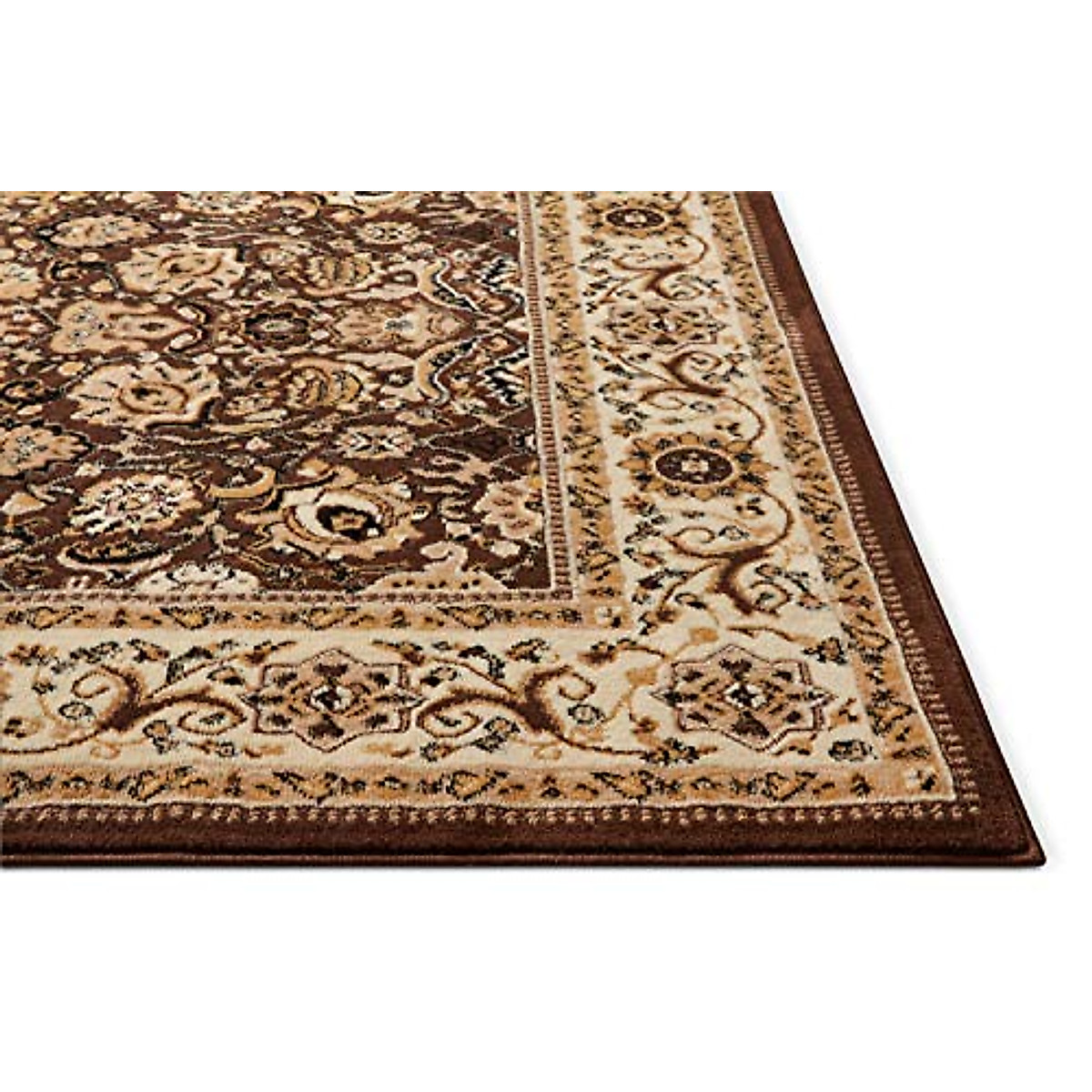 Well Woven Darya Brown Modern Sarouk Area Rug Updated Traditional Persian Style (5'3" x 7'3")