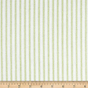 Premier Prints Classic Ticking Stripe Kiwi, Fabric by the Yard