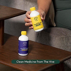 Beekeeper's Naturals Propolis Honey Cough Syrup Daytime for Adults Elderberry, Bee Propolis, Buckwheat Honey - Immune Support & Throat Soothing, 4 oz