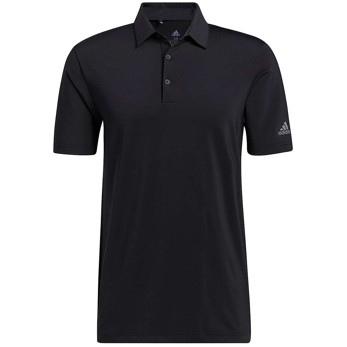adidas Men's Ultimate365 Solid Polo Shirt, Black, Medium