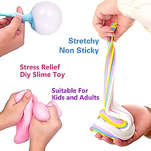 Butter Slime Kit 3-Pack, with Slime Fruits Charms, Slime Party Favor Gift for Boys and Girls, Cute Bulk Putty Kids Slime Toy for Age 6 7 8 9 10 11 12, Scented Soft Non-Sticky, (3x100ml)