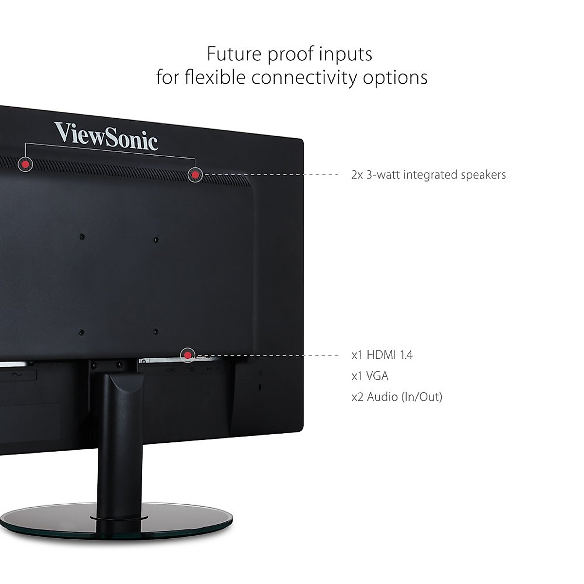 ViewSonic VA2746MH-LED 27in 1080p LED Monitor HDMI, VGA (Renewed)