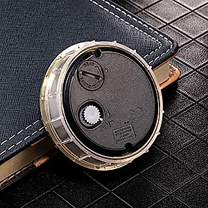 Hicarer 2.4 Inch (61 mm) Quartz Clock Fit-up/Insert with Roman Numeral, Quartz Movement (Gold Rim)