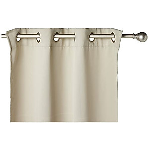 Sun Zero Easton Energy Saving Blackout Grommet Curtain Panel, 40" x 84", Pearl