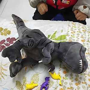 Ryttir 2 Pack 15.7 Inch Large Dinosaur Stuffed Animals,Adventure Stuffed Dinosaur Toy,Brave Boy's and Girl's Room Dinosaur Plush Decor,Funny Mother's Day Dinosaur Gifts for Kids and Women