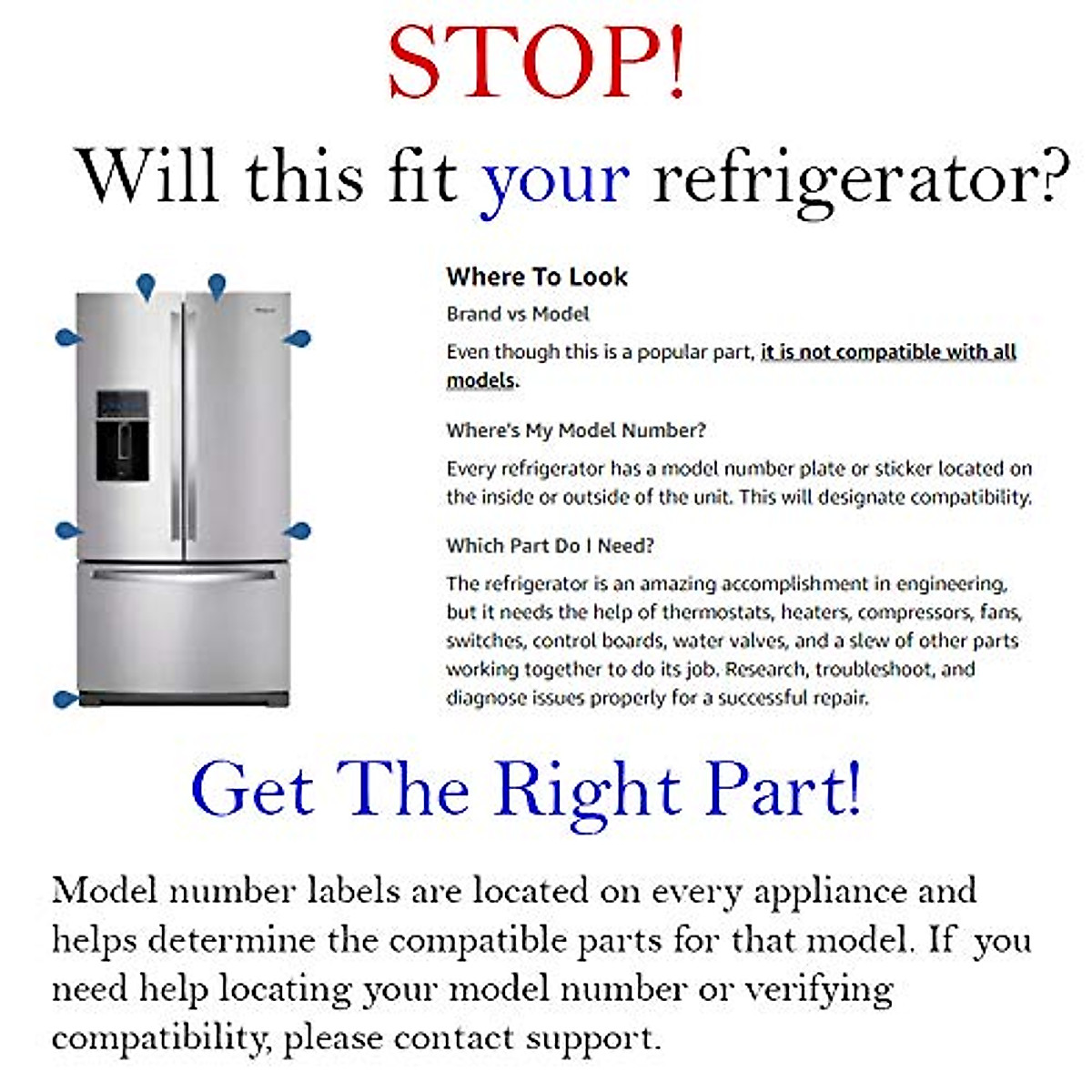 Supplying Demand W10715708 W11510803 Refrigerator Ice Maker Assembly Add-on Kit for 134A Model Specific Not Universal