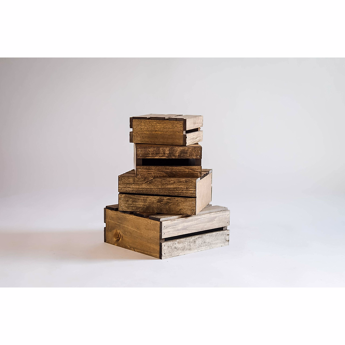 Darla'Studio 66 Set of 4 Nesting Box Wood Crates