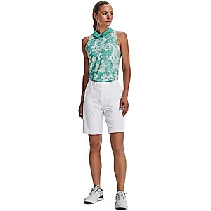 Under Armour Women's Zinger Rise Sleeveless Golf Polo, Neptune (369)/Metallic Silver, Large