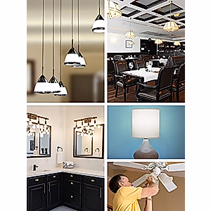 Mandala Crafts Rough Service Appliance Light Bulbs 60-Watt Light Bulbs - Dimmable E26 A19 Bulb Pack of 6 - Appliance Frosted Incandescent Light Bulbs 60 Watt Soft White