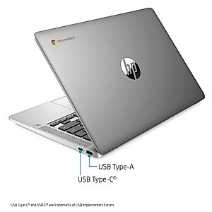 HP 2020 Flagship 14 Chromebook Laptop Computer 14" HD SVA Anti-Glare Display Intel Celeron N5000 Processor 4GB DDR4 64GB eMMC Backlit WiFi Webcam Chrome OS