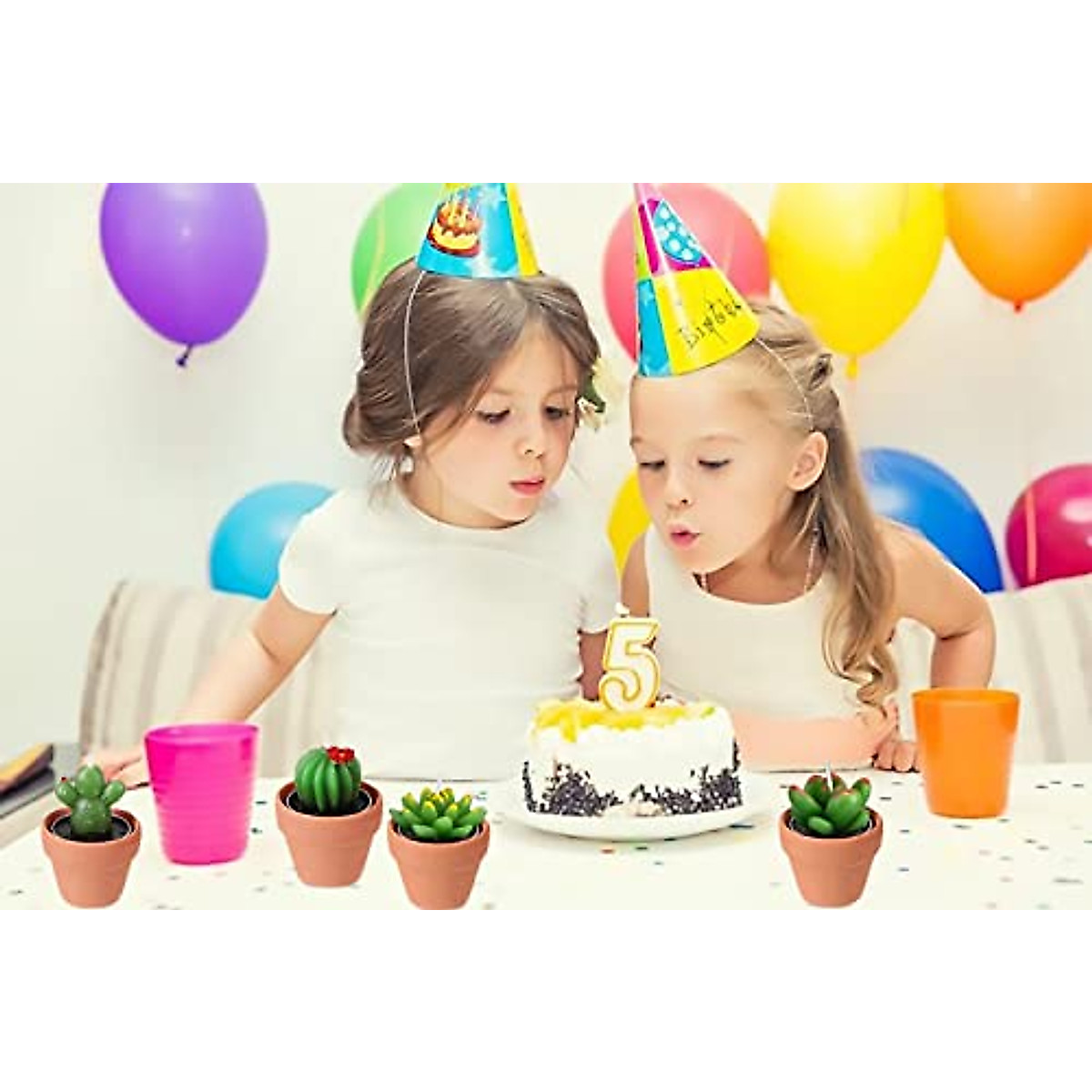 Succulent Candles, Novelty Cactus Tealight Candle Baby Shower Candle Decorations for Party Favors Terrarium Cacti candels Home Decor…