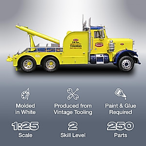 AMT Peterbilt 359 Wrecker Model Kit - 1/25 Scale Buildable Tow Truck for Kids and Adults (AMT1133)