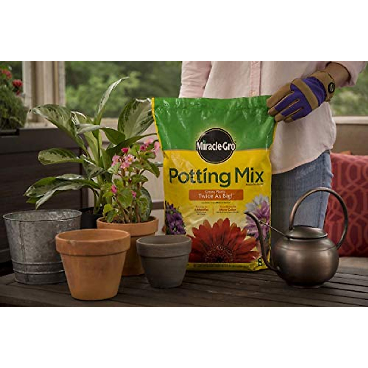 Miracle-Gro Potting Mix, 8 qt. (2 Pack)