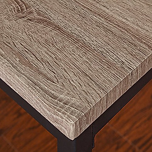 Target Marketing Systems Porter Computer Desks, Modern Writing Desktop with Hutch and 2-Open Shelves, Working Table for Home, Office, Bedroom and Study, 39.4", Gray Finish