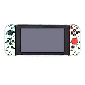 SUPNON Seamless Background with Ginkgo Leaves Compatible with Nintendo Switch Console & Joy-Con Protective Case, Durable Flexible Shock-Absorption Anti-Scratch Drop Protection Cover Shell Design37779