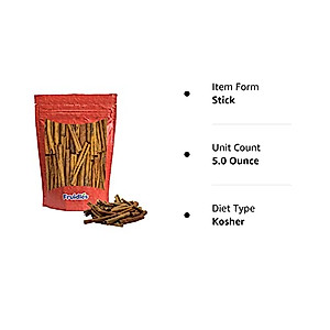 Fruidles Cinnamon Sticks, Premium Grade Harvested Natural Cassia Cinnamon, Strong Aroma, Perfect for Baking, Cooking & Beverages, Kosher Certified - 4 Oz