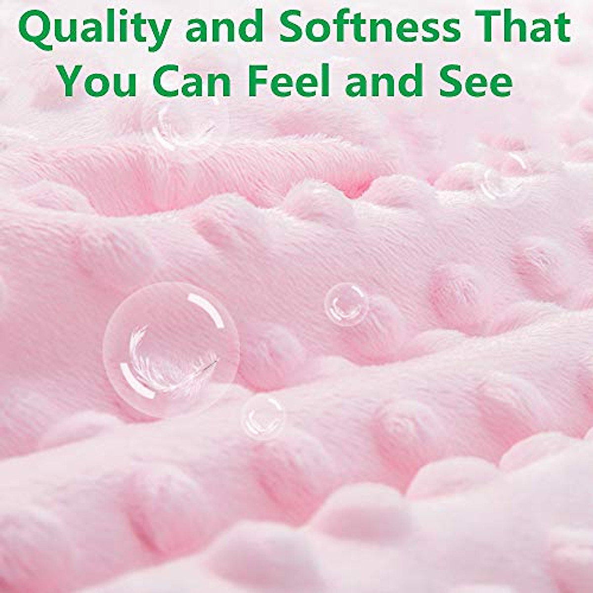 Baby Blanket Super Soft Minky Blanket with Double Layer Dotted Backing Pink Flamingo Security Blanket for Newborns Nursery Stroller Receiving Toddlers Crib Bedding for Boy or Girl(30 x 47 Inch)