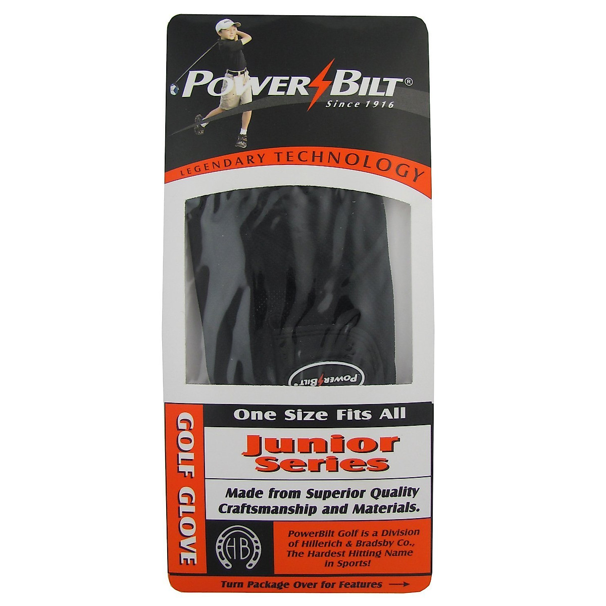 PowerBilt One Size Fits All Junior Golf Glove LH