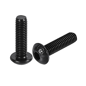 uxcell M5x18mm Hex Socket Button Head Cap Bolts Screws Carbon Steel 50pcs