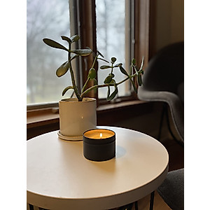 Black Candle Tins 4oz, Bulk Candle Making Tins 24 Piece Candle Containers, Wholesale Candle Jars for Candle Making - More Color Available (Black)