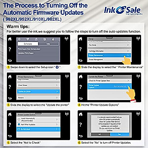 INK E-SALE Remanufactured 962 Ink Cartridge Replacement for HP 962 962XL Ink Cartridge 4-Pack for use with HP OfficeJet Pro 9010 9012 9014 9015 9016 9018 9020 9025 9026 902x Printer