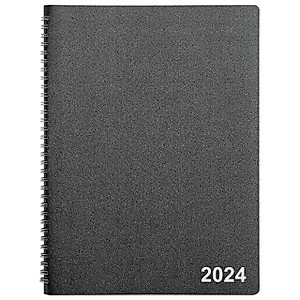 STAPLES 2024 8-inch x 11-inch Monthly Planner, Black (TR52184-24)