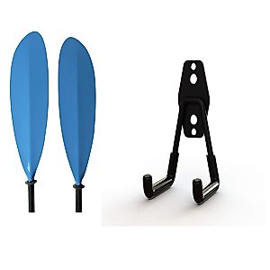 Todefrgu Kayak Oars Holds Rack, Paddle Mount Hanger, Kayak Paddle Wall Hanger, Paddle Rack Perfect for Display & Storage Wall Mounts, for Oar Hangers for Garage, Dock or Shed, NO Paddle - 2-Pcs