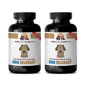 PETS HEALTH SOLUTION Relaxant for Dogs - Premium Relaxant for Dogs - Amazing Calming AID - Natural Formula - Treat - Dog Calming aid for Small Dogs - 180 Treats (2 Bottle)